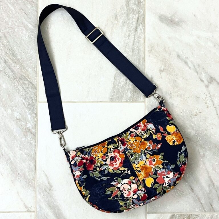 Emma Half Moon Bag shoulder bag or cross-body sewing pattern – Around ...